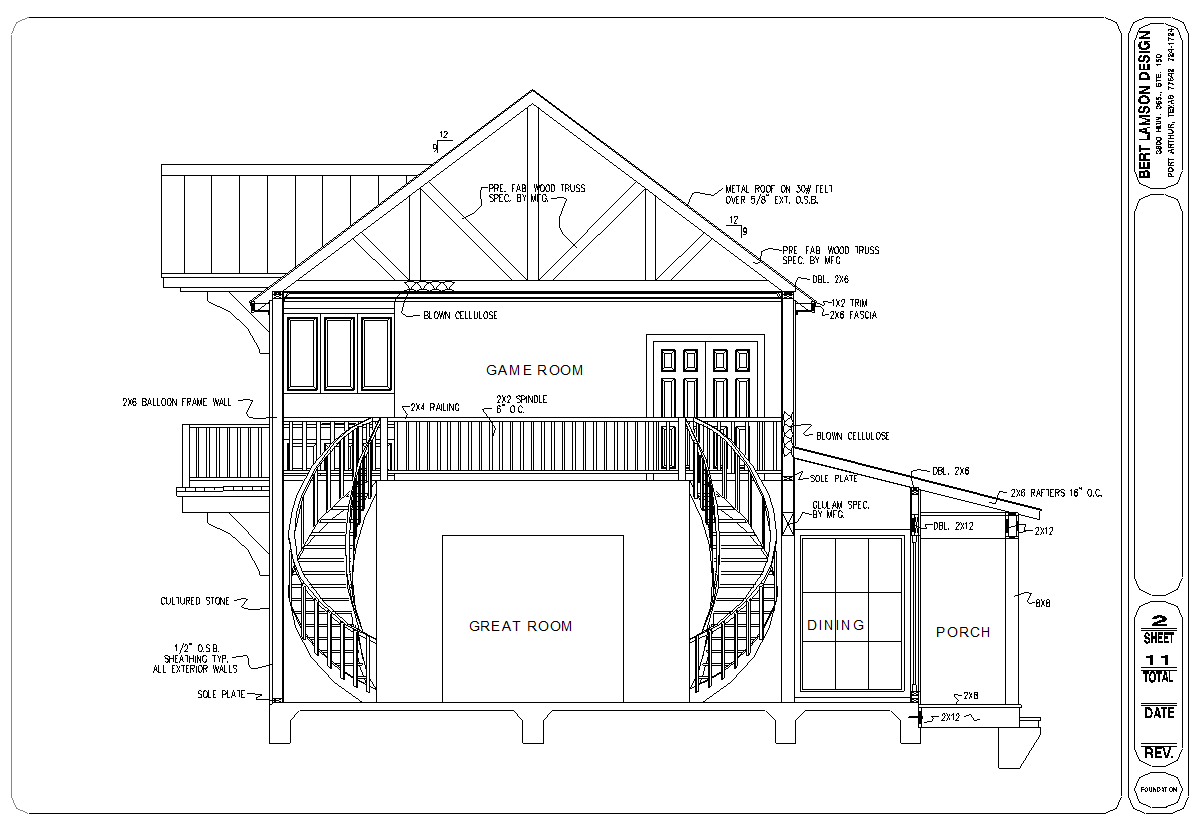 Bert Lamson Design – Construction Details